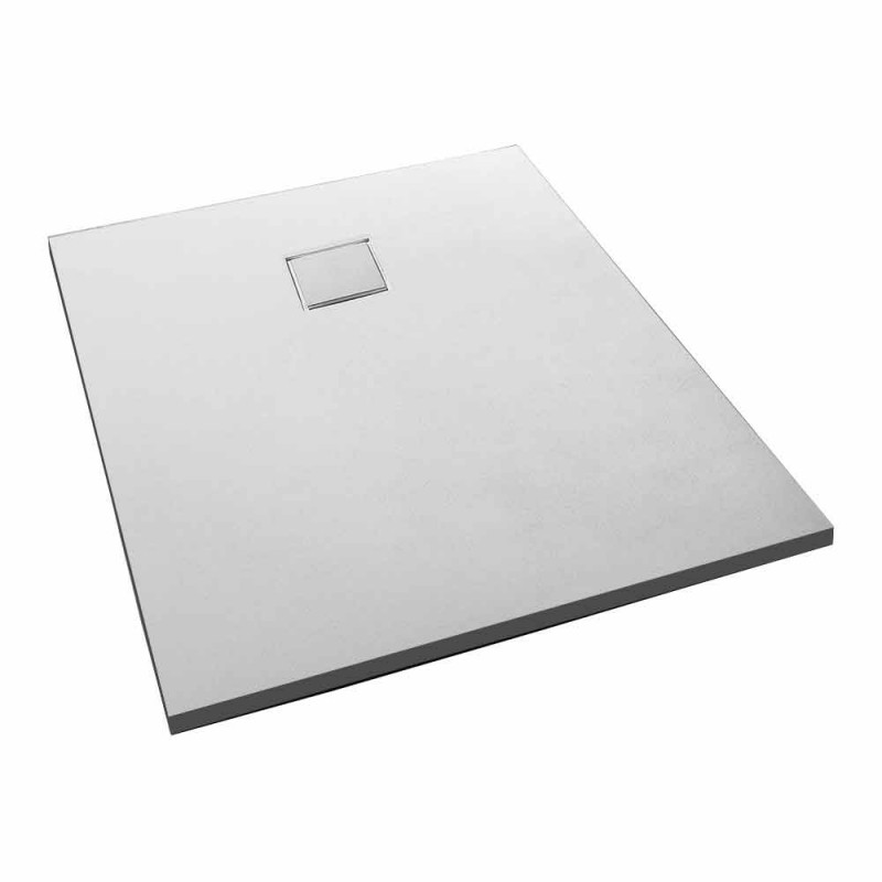 Moderne rechthoekige douchebak 120x90 in witte hars