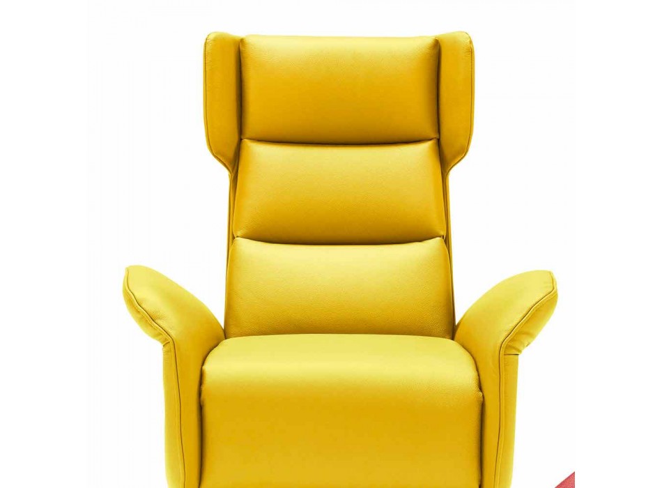 Draaibare relaxfauteuil met dubbele motor, modern design gemaakt in Italië