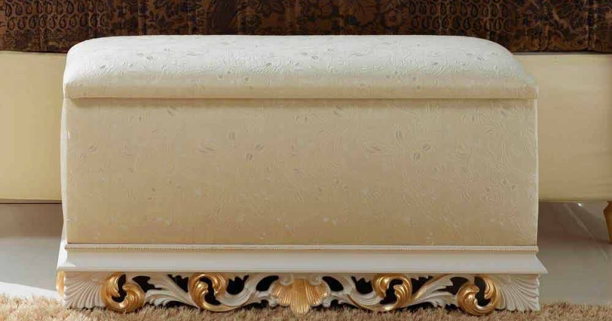 Poef bed container Zais klassiek design, made in Italy