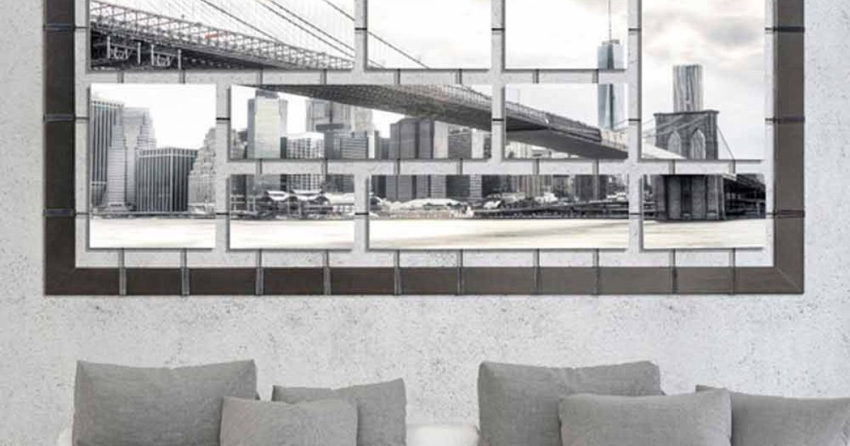 Paneel met hangende panelen op met de hand gedecoreerde snaren Mark